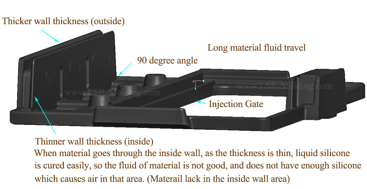 Troubleshooting: Air Traps | Bubbles occur on Liquid Injection Molding ...